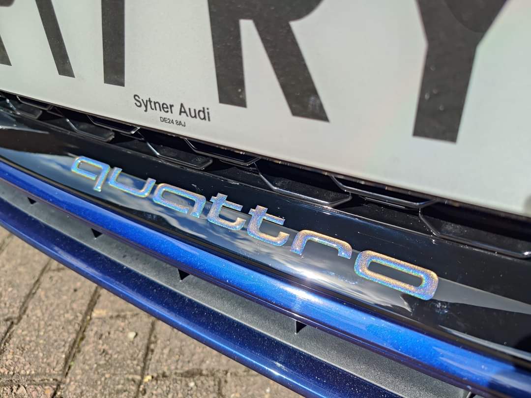Audi Quattro 3D Front Splitter Gel Lettering – SK Graphix