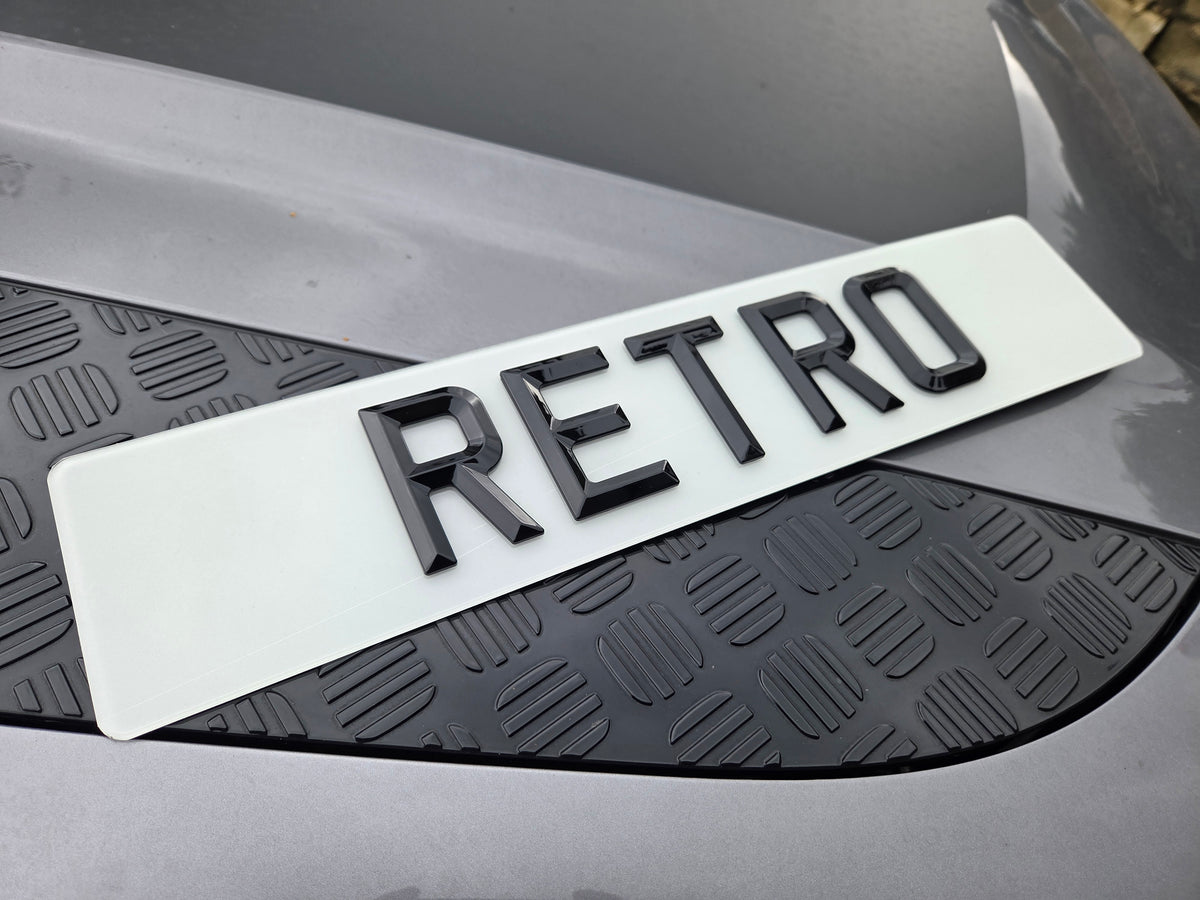 Retro Road Legal Number Plates – SK Graphix