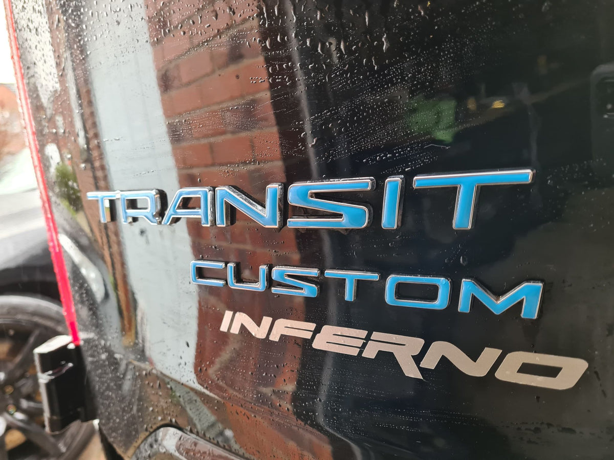 Transit Custom Rear Badge Inlay Kit – SK Graphix