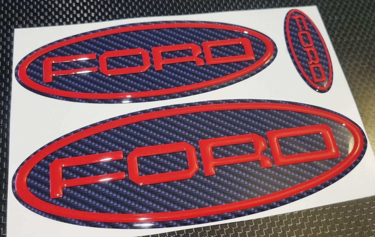 FORD BOLD 3D Gel Badges (Front & Rear only) – SK Graphix