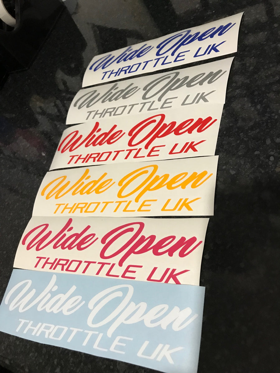 Wide Open Throttle Decal – SK Graphix
