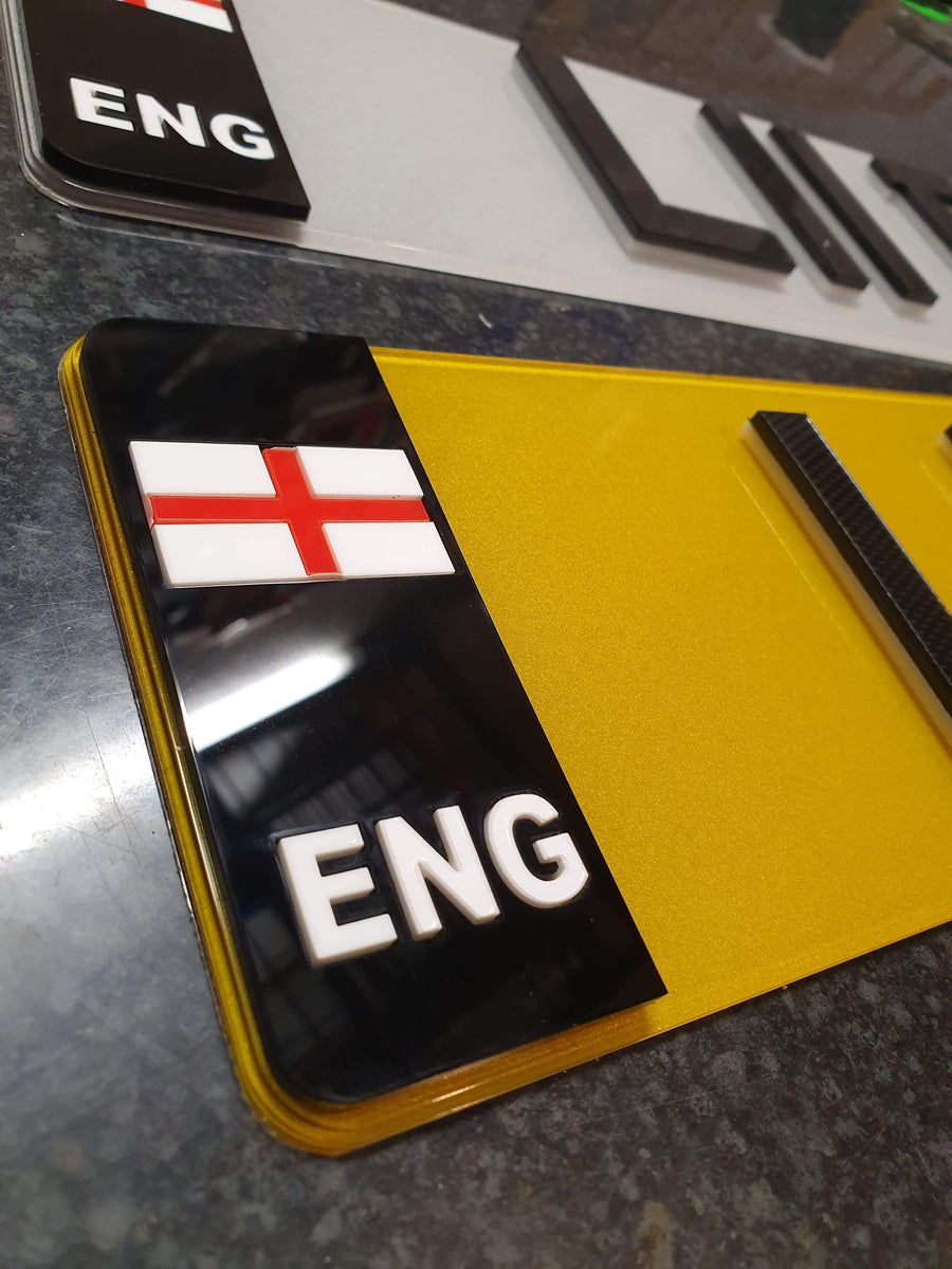 Number Plate Flag Add ons (England) – SK Graphix