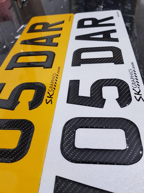 3D Gel Number Plates – SK Graphix