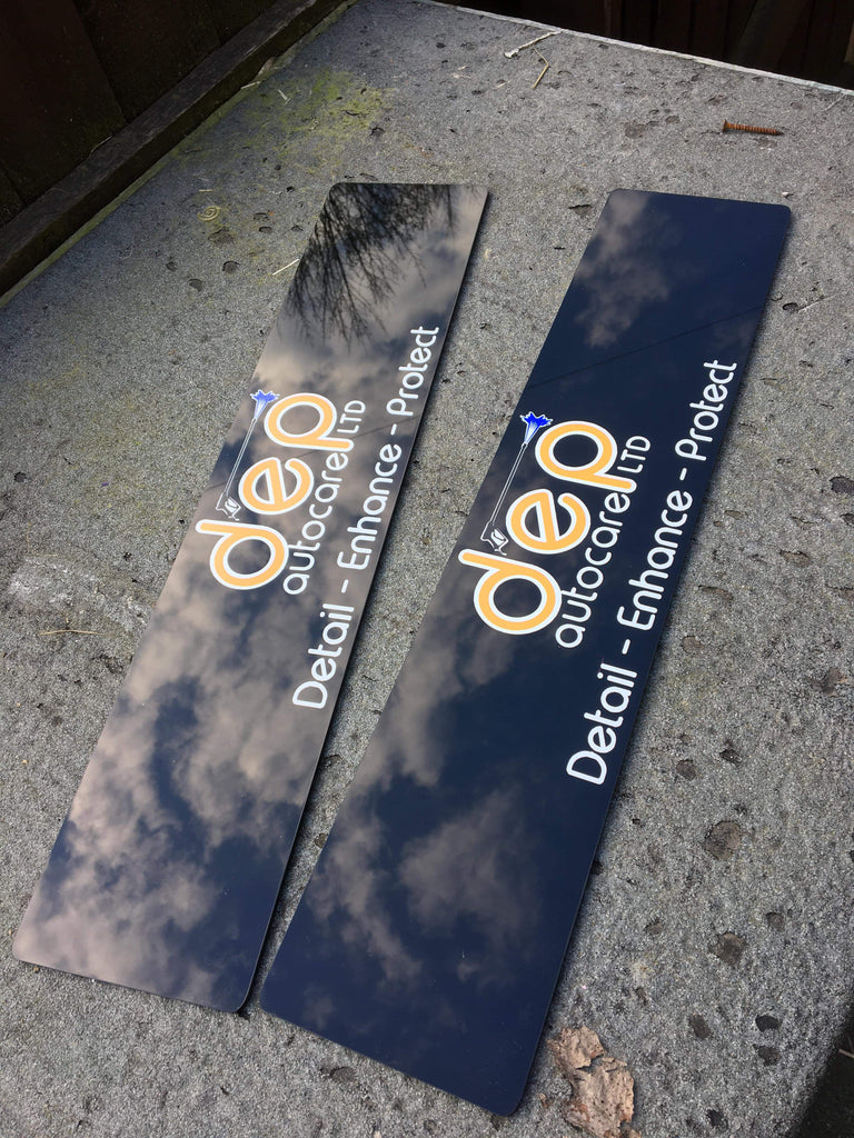 Custom Gloss Acrylic Show Plates Vinyl Logo – SK Graphix